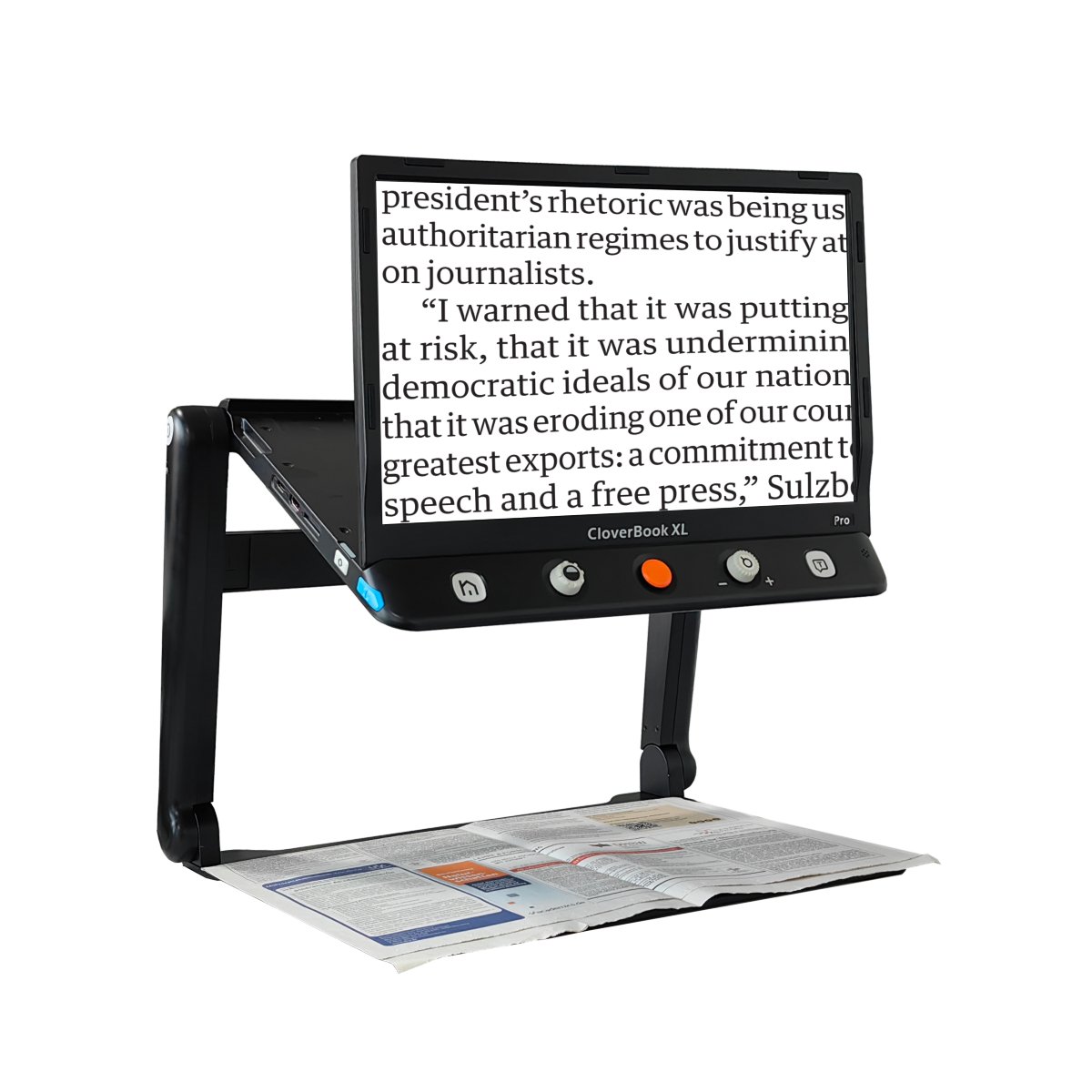 Cloverbook XL Mate - Elektronische loep met spraakfunctie - Low vision Shop